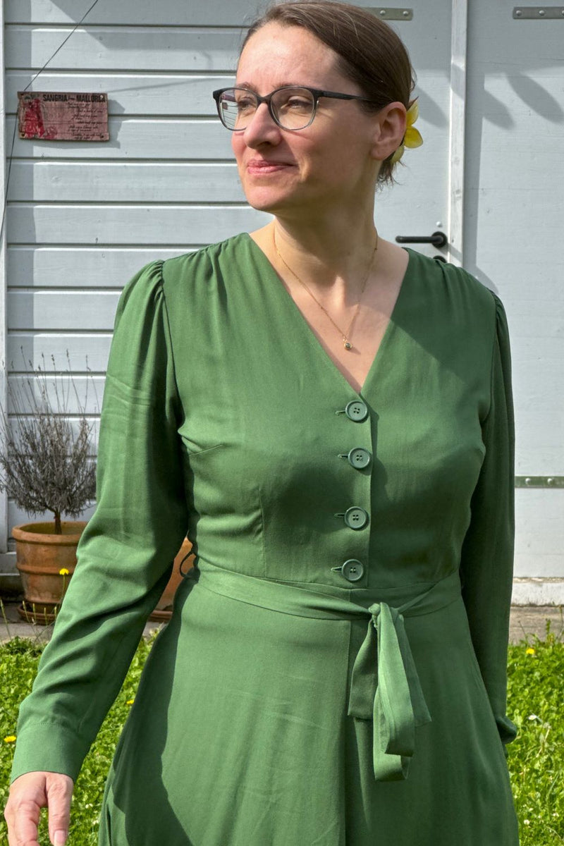 Magnolia Dress Olette, Green – bumblebee dresses